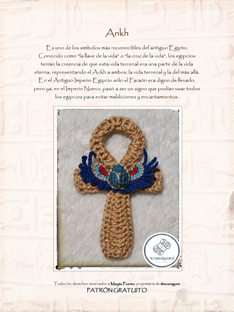 Ankh Patron Gratuito | PDF | Tejer | Costura