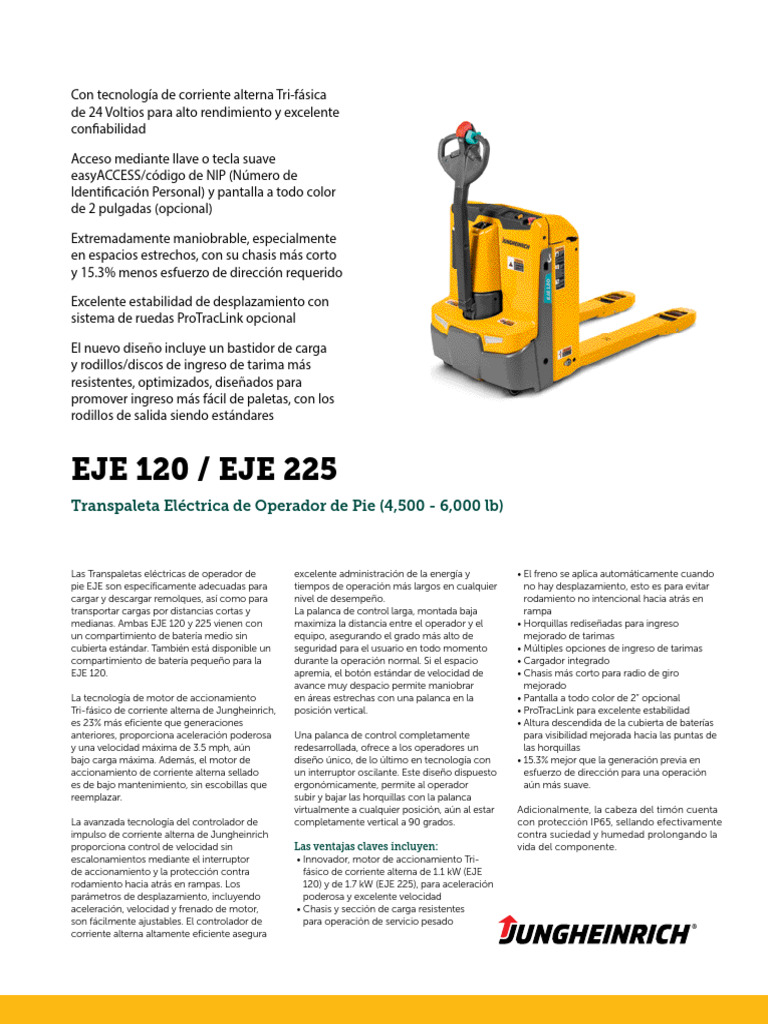 Ficha Tecnica EJE 120 | PDF | Eje | Cargador de batería