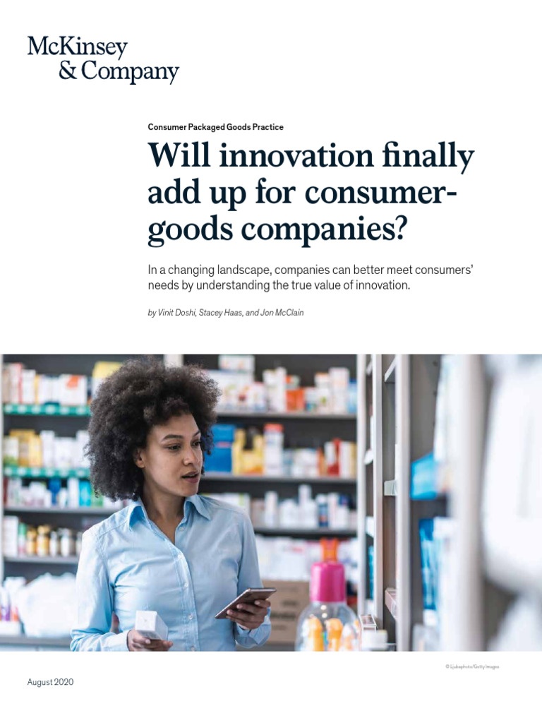 Boosting Innovation in Consumer Goods | PDF | Innovation | Return On ...