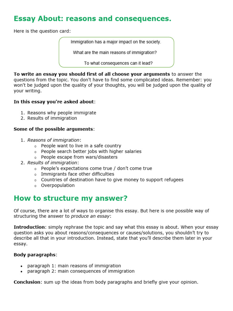 Essay Writing | PDF | Immigration | Refugee