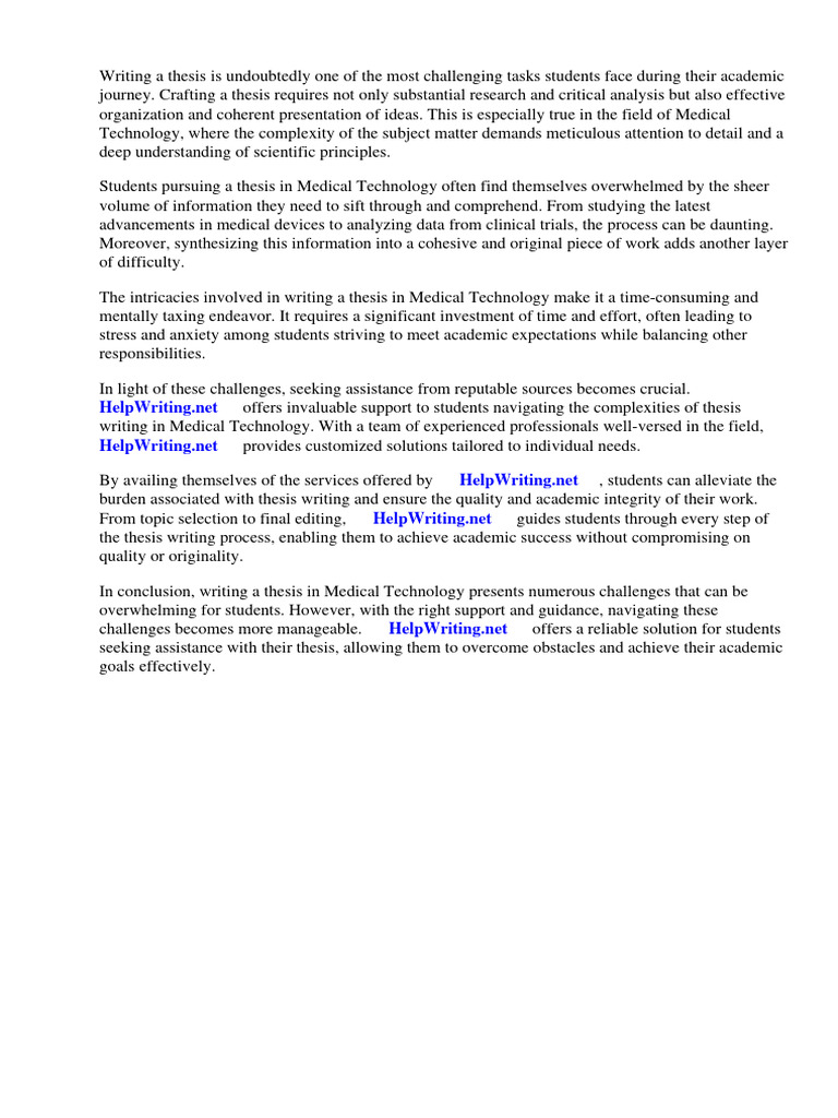 Thesis Sample Medical Technology | PDF | Programmable Logic Controller | Medical Diagnosis