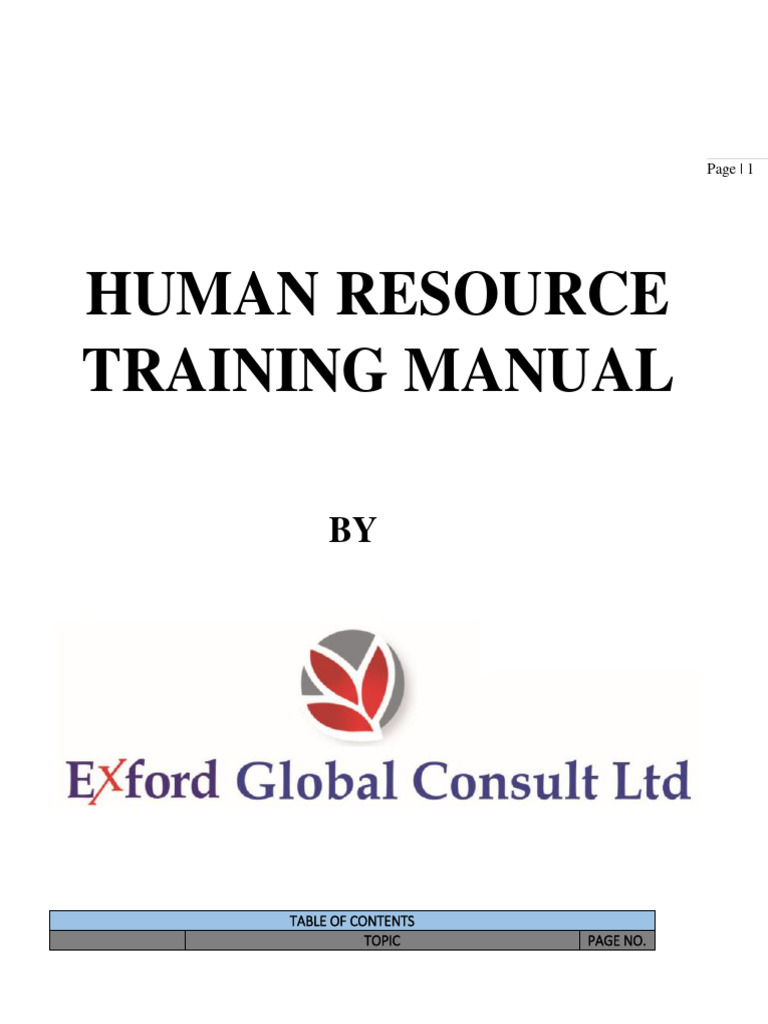 Exford HRM-1 | PDF | Compensation And Benefits | Human Resource Management