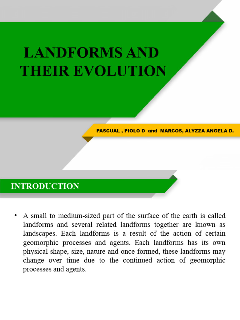 Landforms and Their Evolution | PDF | Social Science | Travel