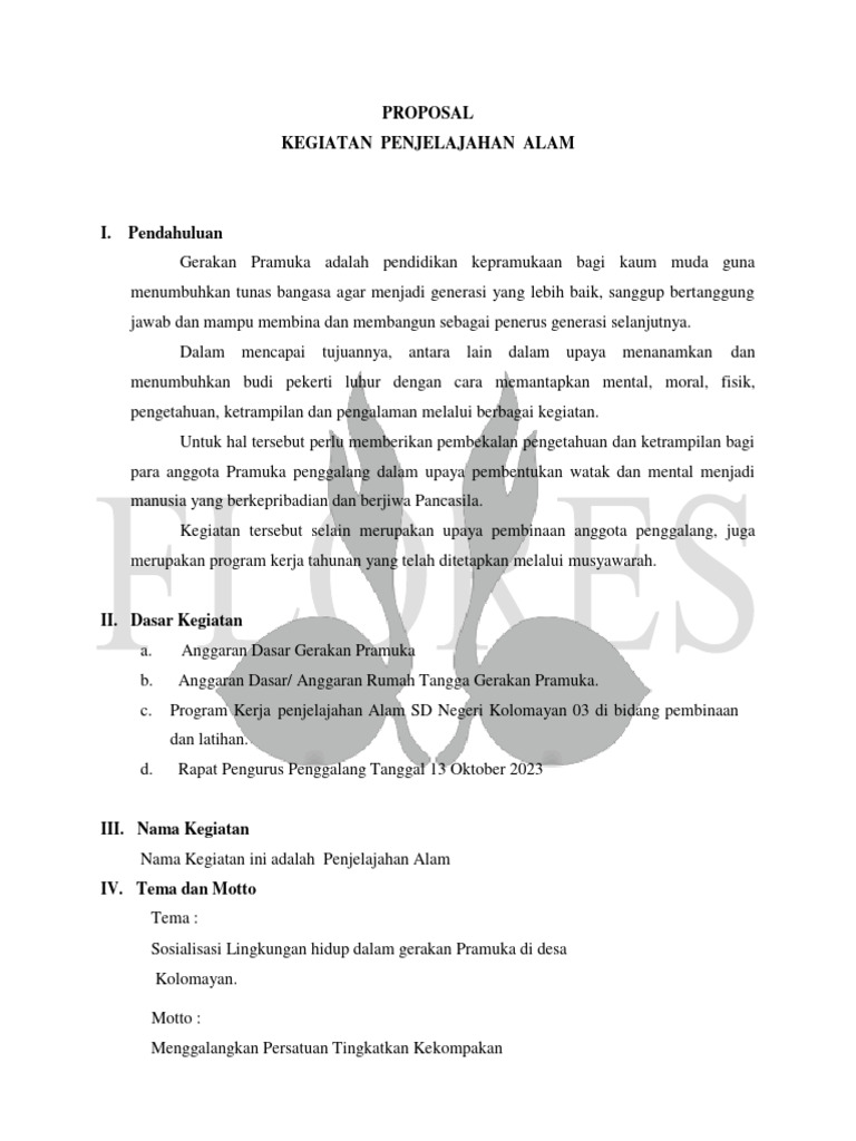 Hari Ke-4 - Proposal Penjelajahan | PDF