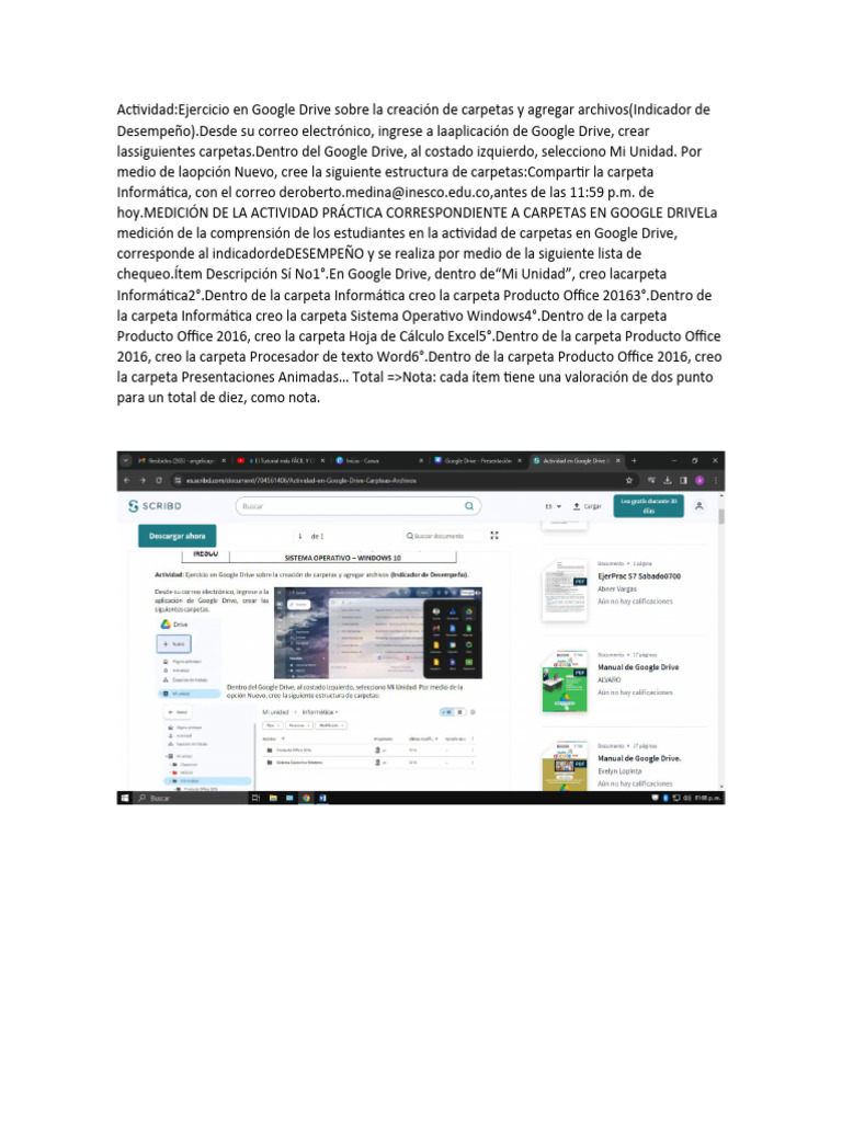 Actividad Pdf Archivo De Computadora Informática