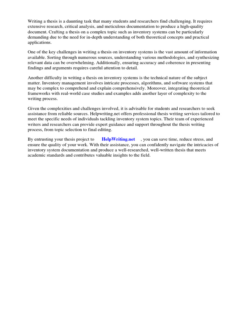 Sample Thesis Documentation of Inventory System | PDF | Inventory ...