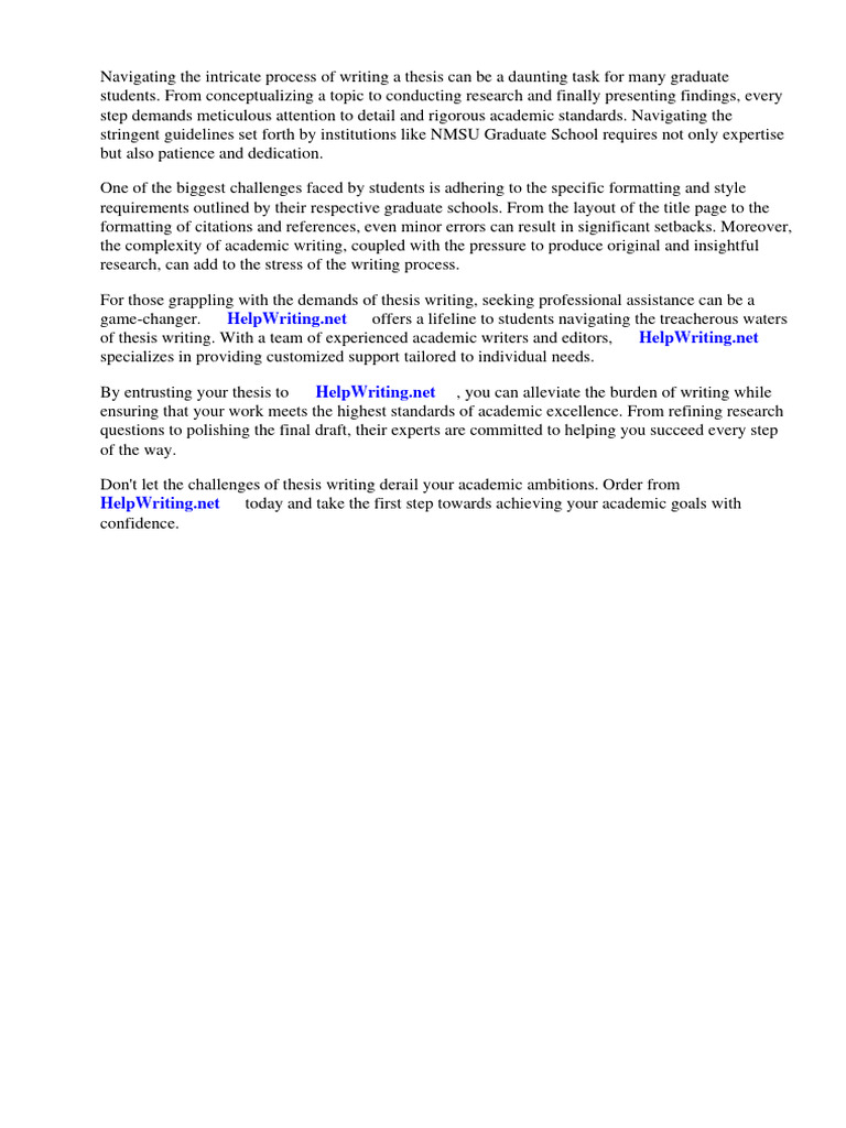 Nmsu Graduate School Thesis Guidelines | PDF | Thesis | Citation