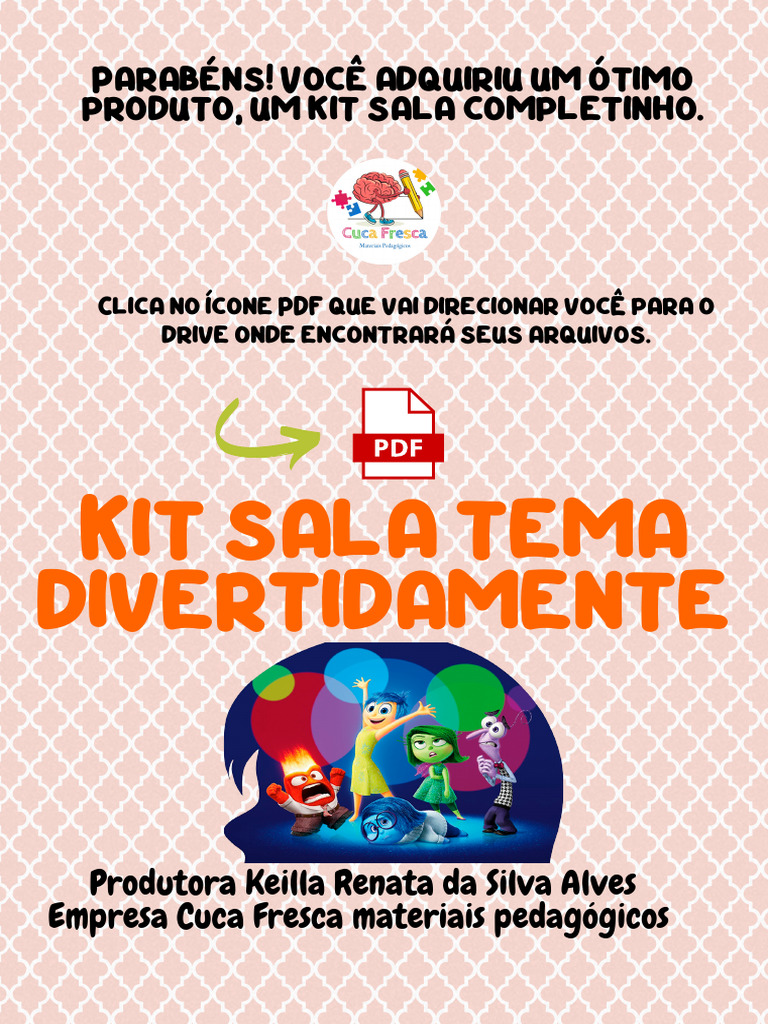Kit Sala Tema Divertidamente | PDF