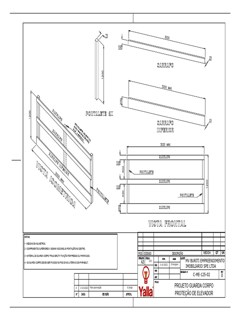 C ME 125-02-00 Guarda Corpo | PDF