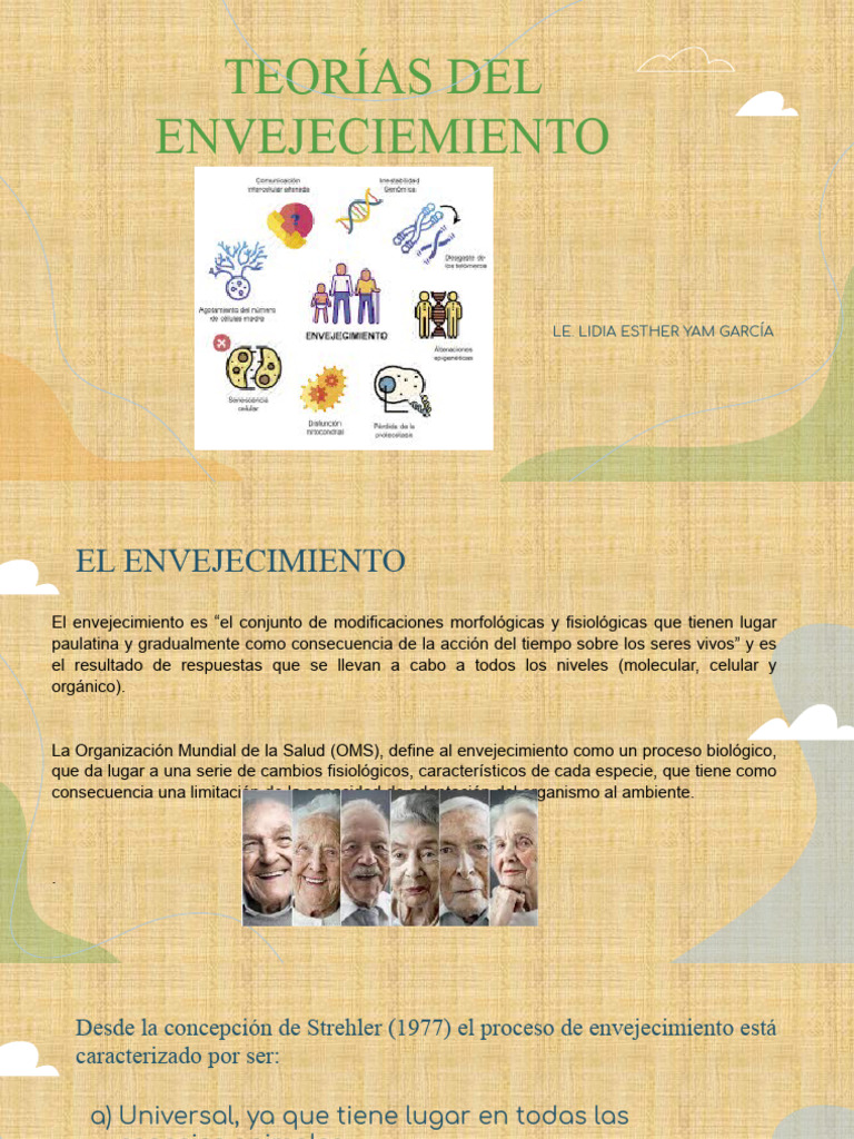 TEORÍAS DEL ENVEJECIMIENTO | PDF | Envejecimiento | Vejez