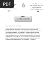 Weather Forecast Script Template | PDF | Language Arts & Discipline ...