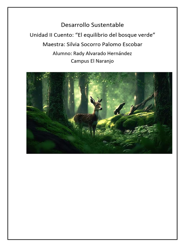 Cuento Campus El Naranjo. | PDF | Los bosques | Entorno natural