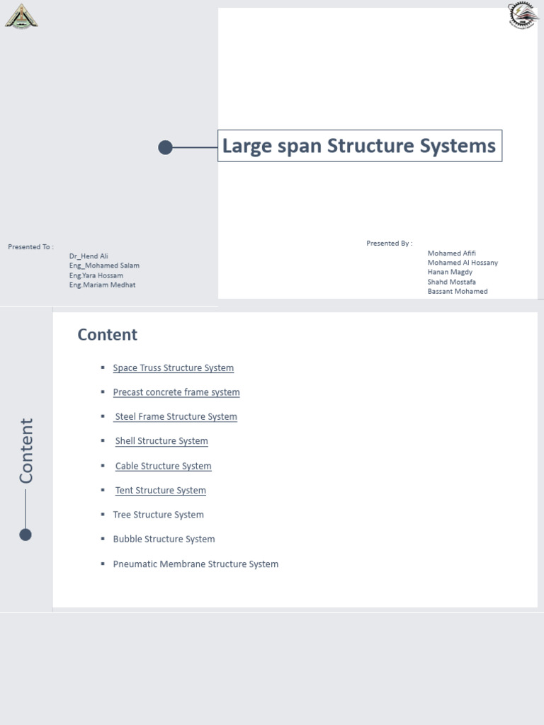 Final Large Span Structure System | PDF