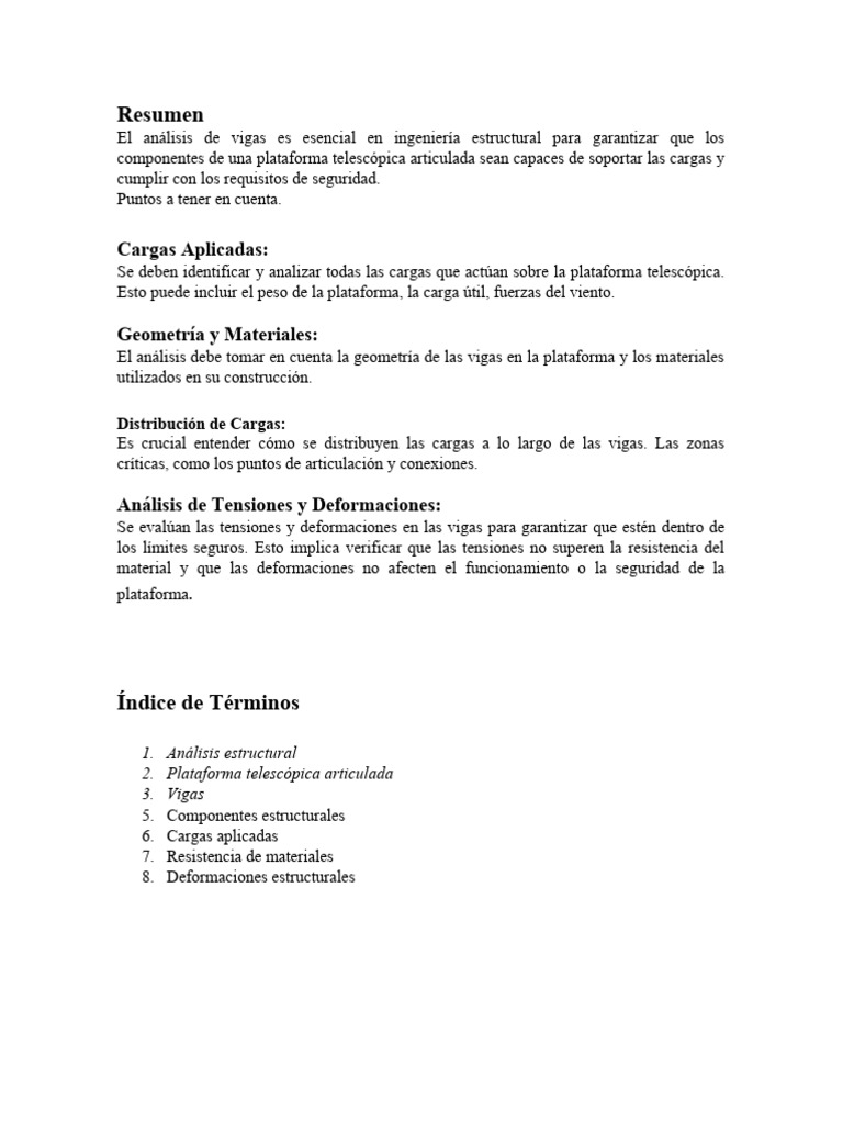 Informe Estatica Proyecto Final | PDF | Viga (Estructura) | Fuerza