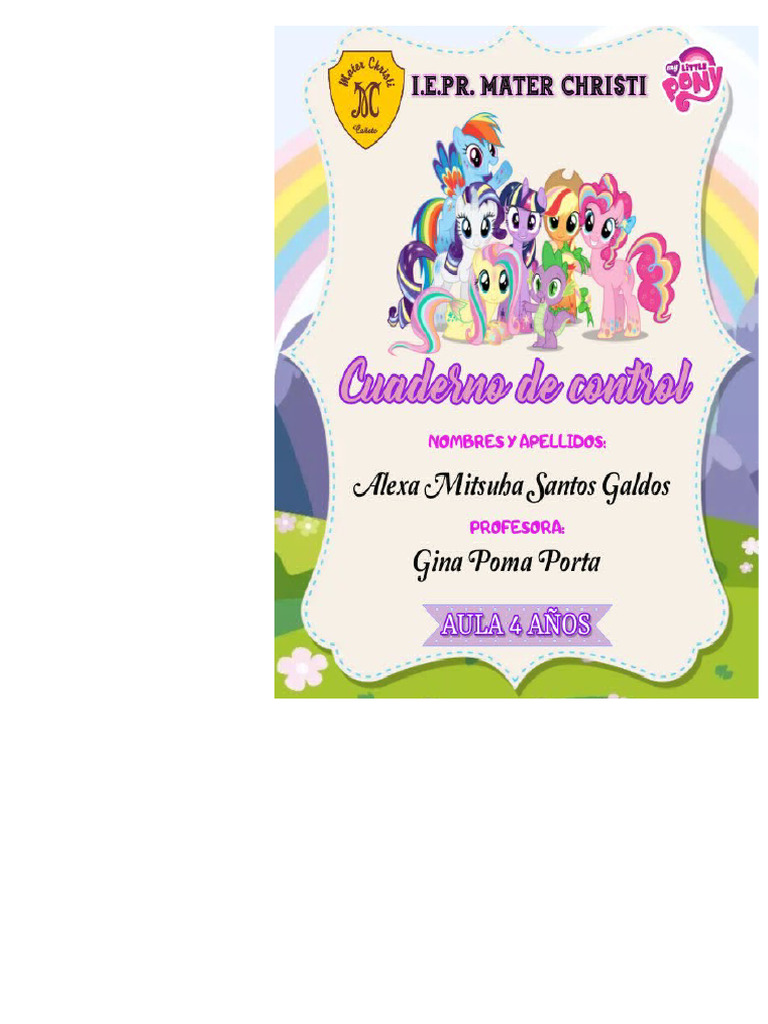 Caratula - Cuaderno de Control | PDF