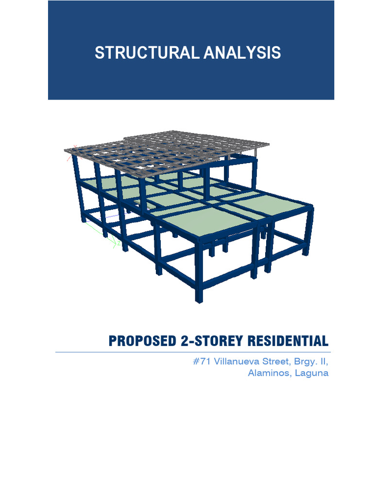 Sample Structural Analysis For Building Permit Application - 2 Storey ...