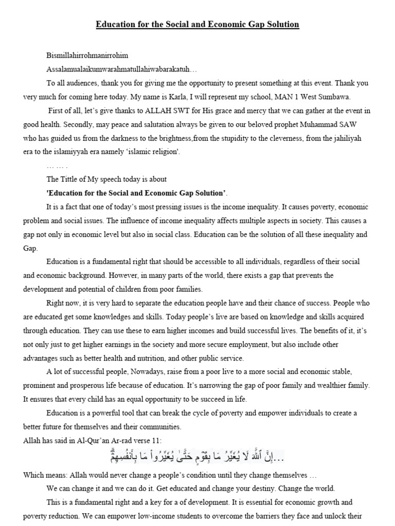 Karla's Speech | PDF | Poverty | Poverty & Homelessness