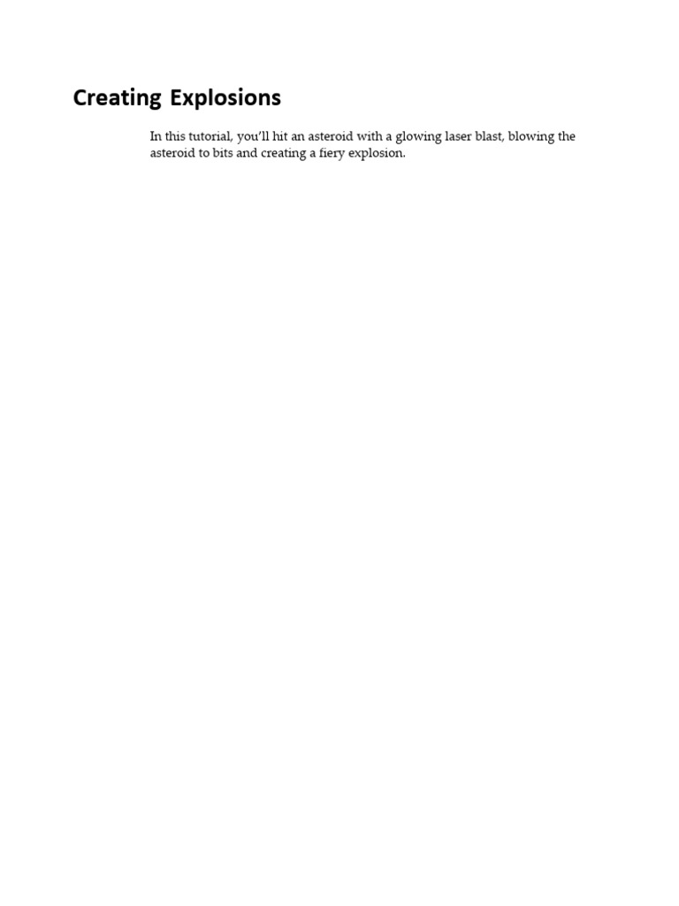 Creating Explosions | PDF | Computing | Software