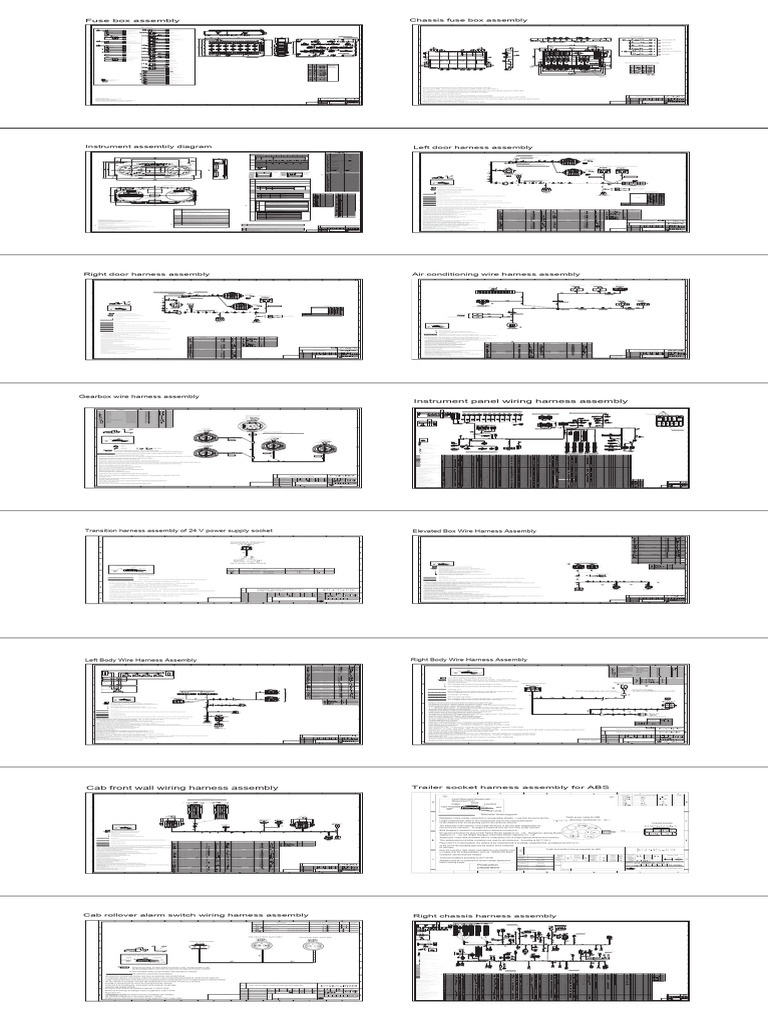 FAW Truck Fuse Box Assembly Diagram | PDF | Relay | Headlamp