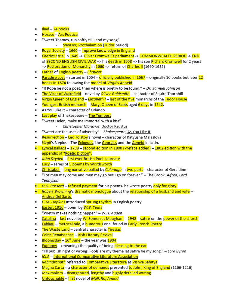 MISCELLANEOUS | PDF | Poetry | English Poetry