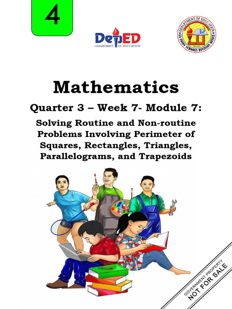 Math 4-Quarter 3-Week 7-Module 7 | PDF | Rectangle | Euclid