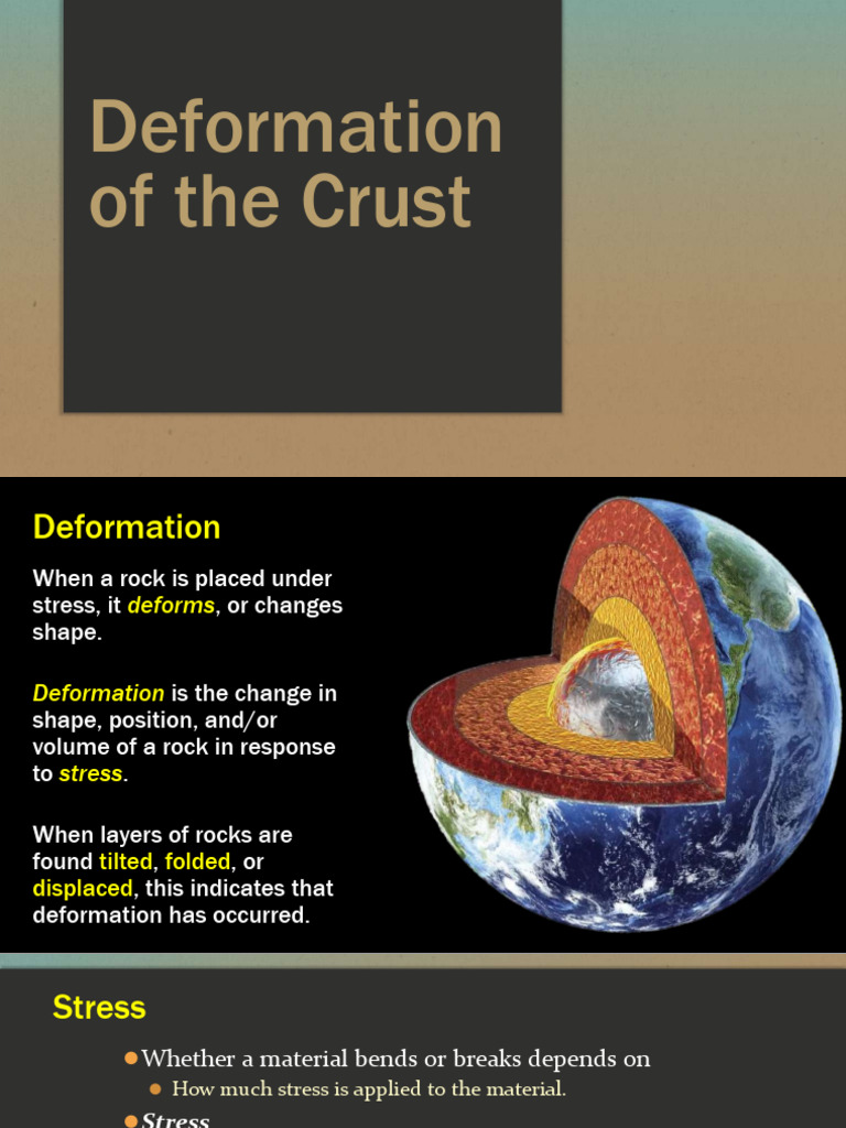 Deformation of Crust | PDF | Deformation (Engineering) | Stress (Mechanics)