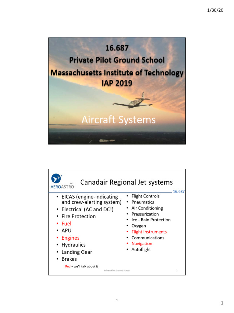 MIT16 687IAP19 Lec04 | PDF | Carburetor | Altimeter