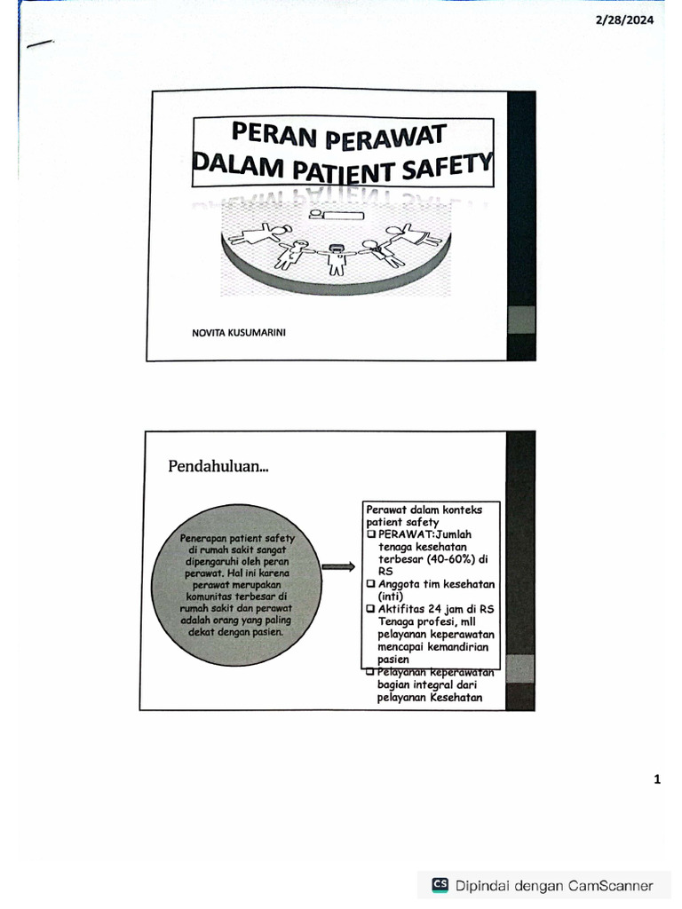 PERAN PERAWAT DLM PASIEN SAFETY (MPS) | PDF