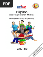 Filipino Module 1 Grade 1 | PDF