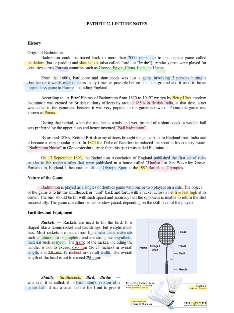Pathfit 22 Lecture Notes | PDF | Sports | Athletic Sports