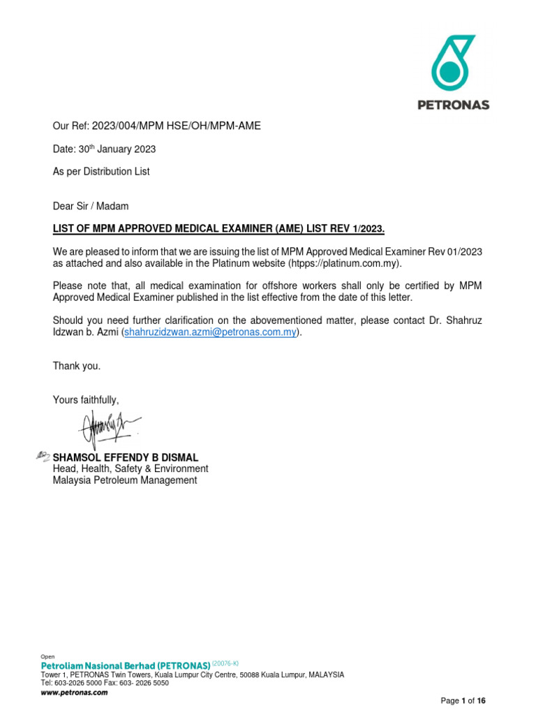 Official Information On List of MPM AME 1 - 2023 | PDF | Companies ...