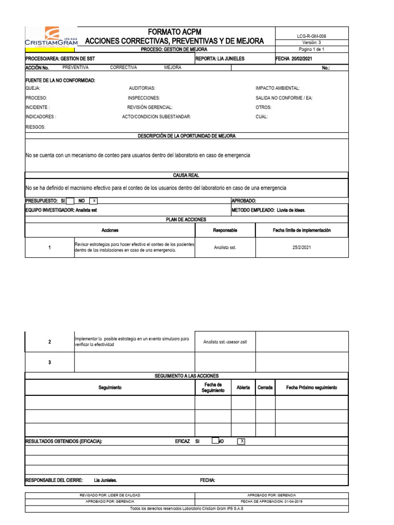 Acpm SST 2021-2022 | Descargar gratis PDF | Laboratorios