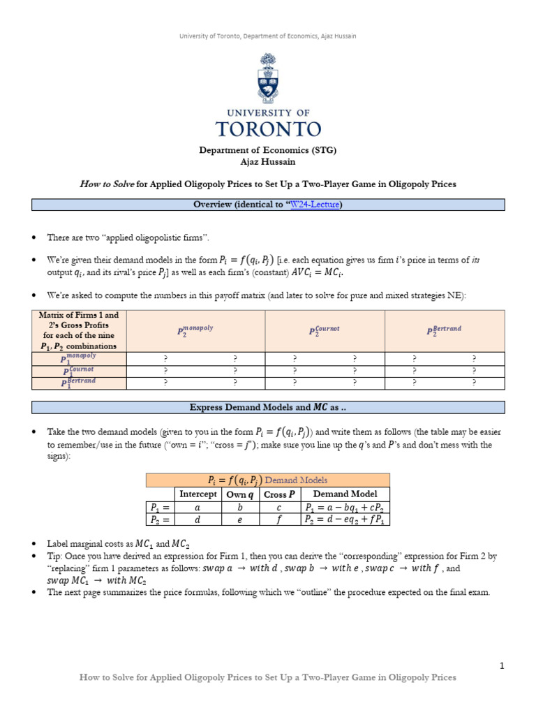 Applied Oligopoly Models | Download Free PDF | Oligopoly | Profit ... Applied Oligopoly Models | Download Free PDF | Oligopoly | Profit ...