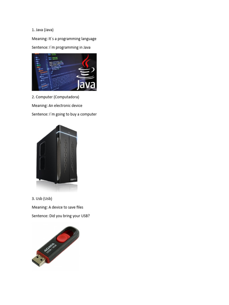 25 palabras ingles | PDF | Computer Program | Programming