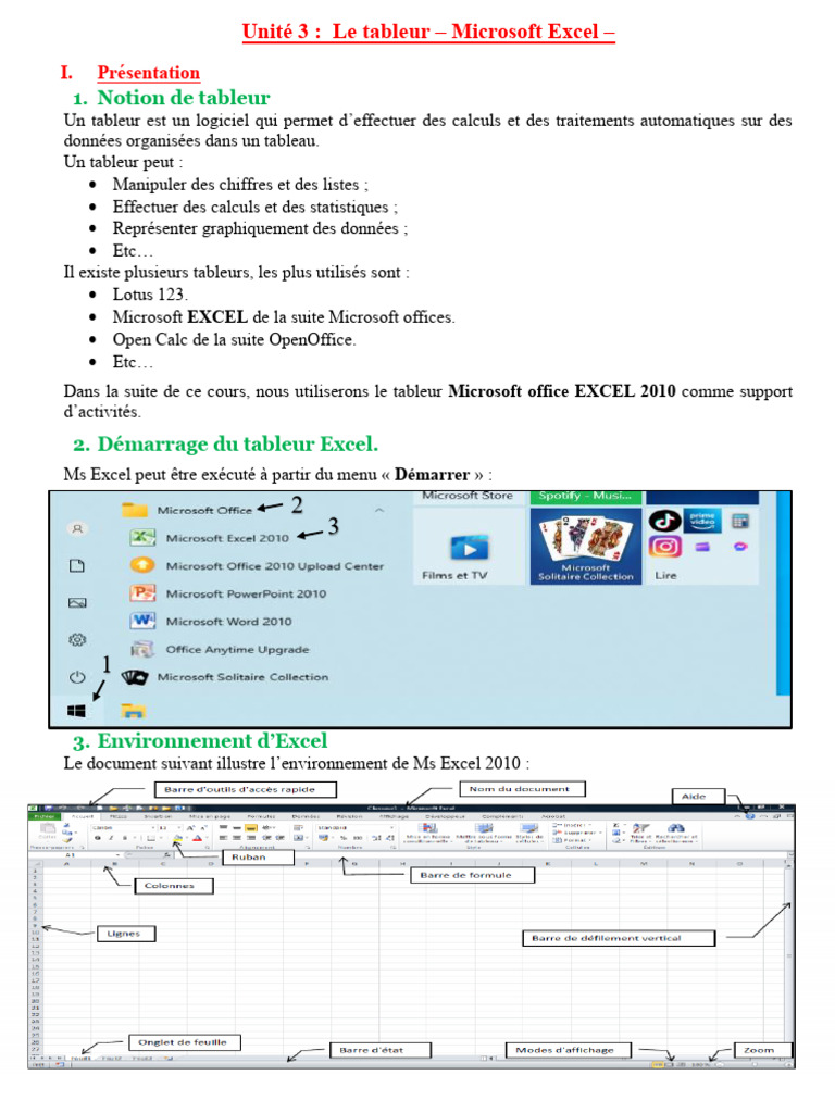 Excel | PDF | Microsoft Excel | Feuille de calcul