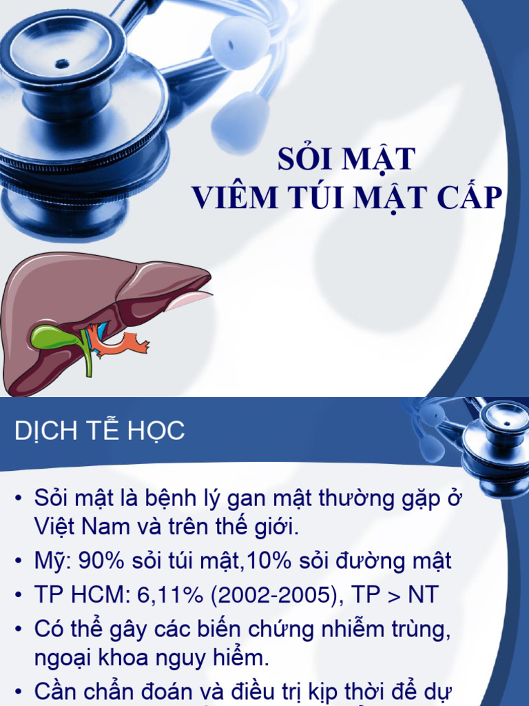 Sỏi Túi Mật Tdtu | PDF