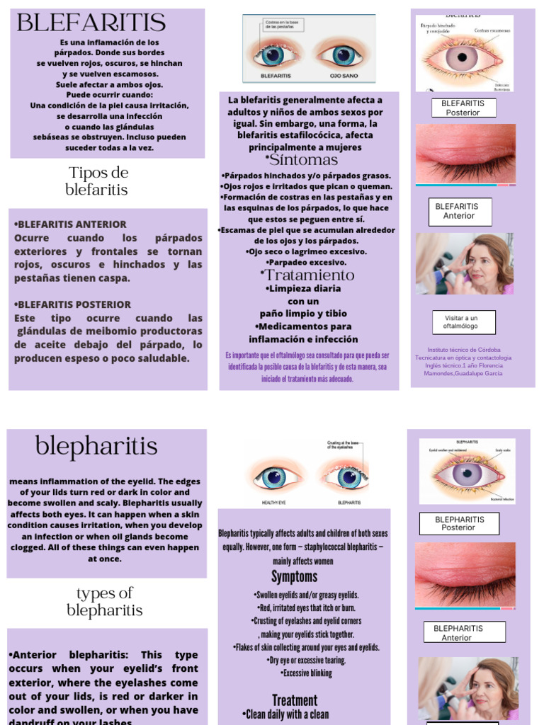 Blefaritis 20230828 214622 0000 | PDF | Especialidades Medicas | Causas de la muerte
