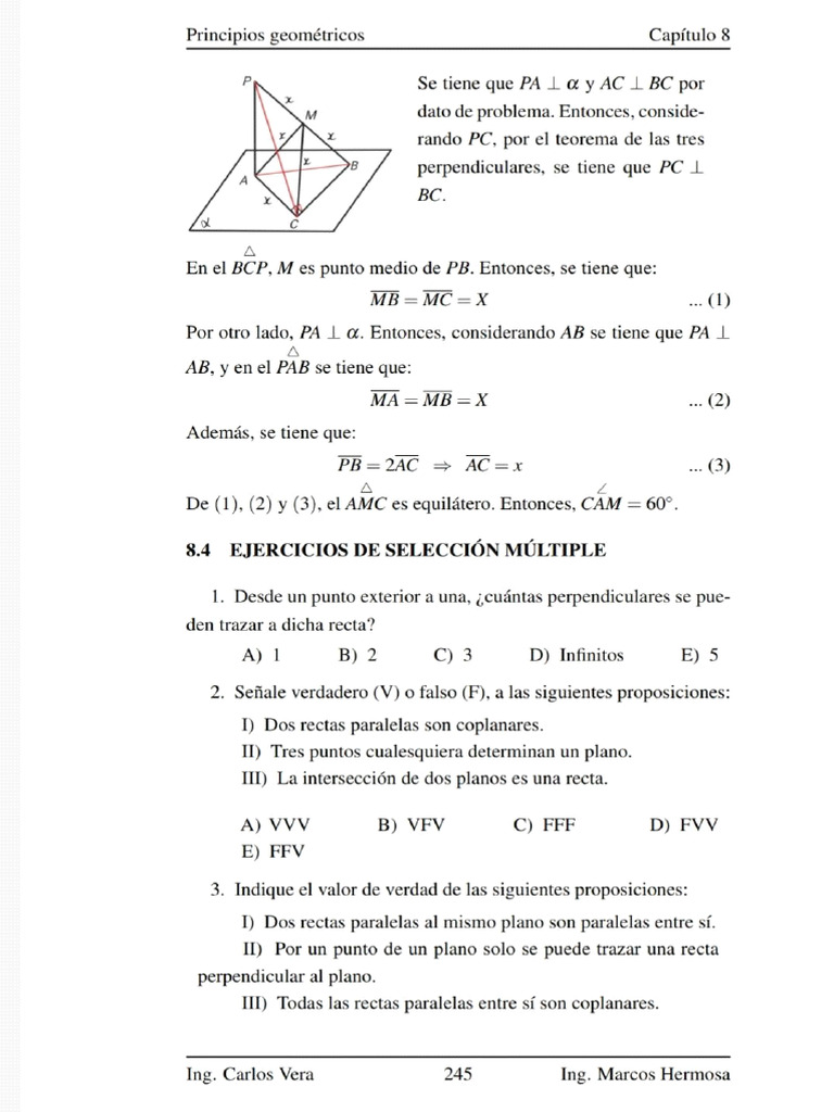 Ejercicios Geo Del Espacio | PDF