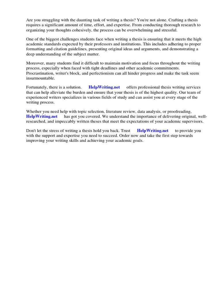 Thesis Writing Help and Video Learning | PDF | Learning | Thesis