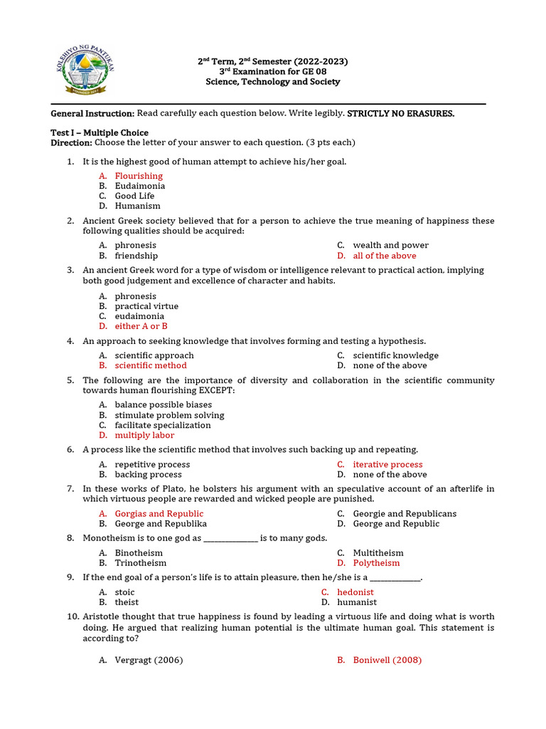 STS 2nd Exam | PDF | Cognition
