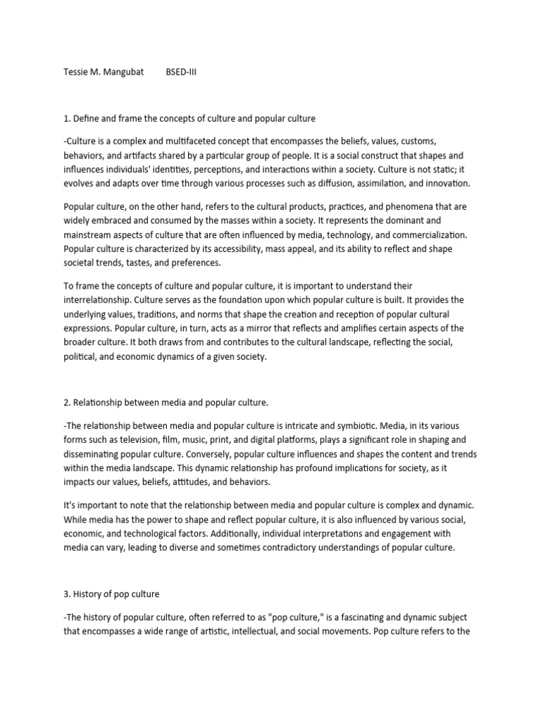 Lesson plan | PDF | Popular Culture | Mass Media