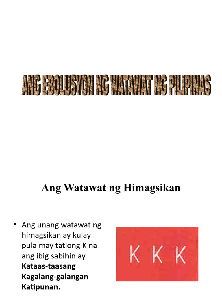 Ebolusyon NG Watawat 1 | PDF