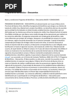 Bases y Condiciones MeSumo | PDF | Tarjeta de débito | Visa Inc.