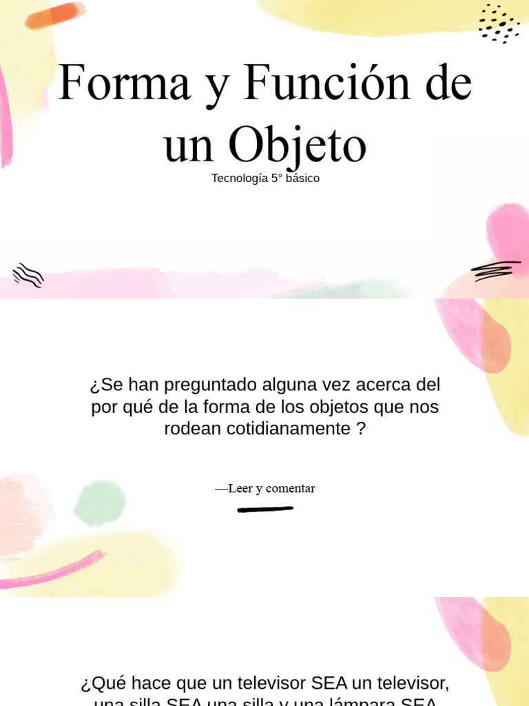 Forma y Función de Un Objeto | PDF