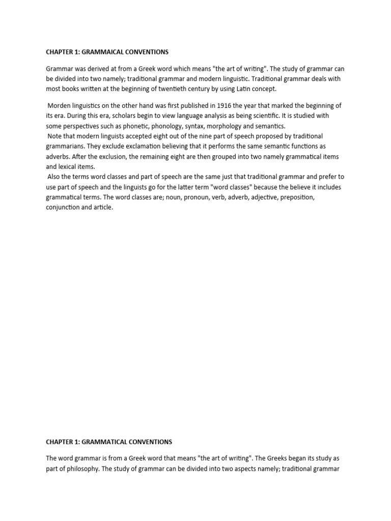 English CHAPTER 1 - GRAM-WPS Office | PDF | Part Of Speech | Word