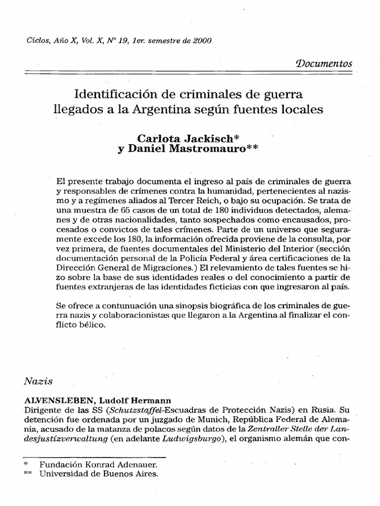 Identificaci n De Criminales De Guerra Descargar Gratis PDF B lgica