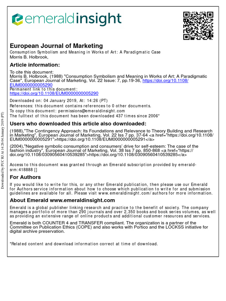 Art Symbolism in Marketing | PDF | Positivism