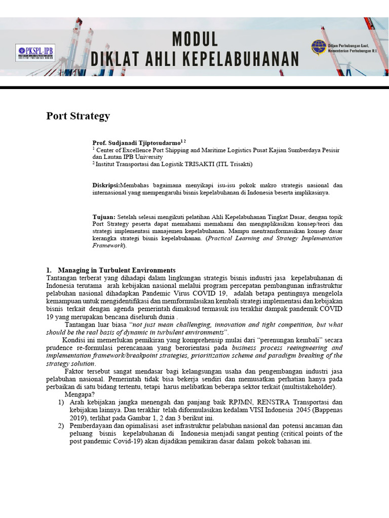 Salinan 3 - Port Strategy | PDF | Sains & Matematika