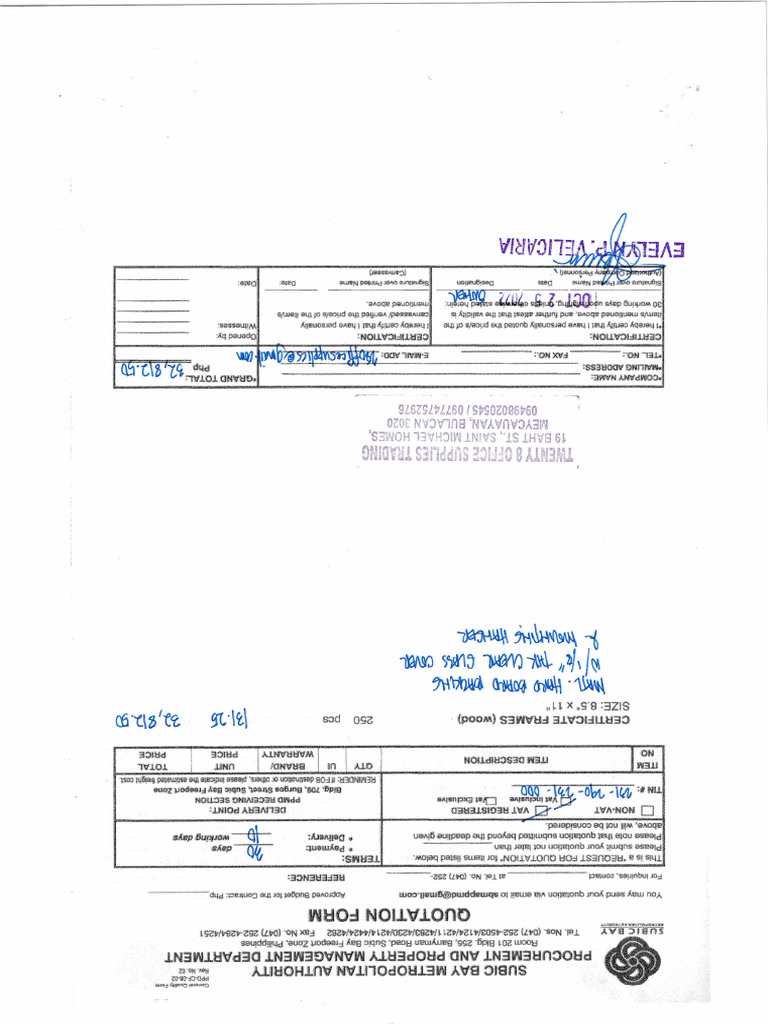 Frames Quotation | PDF