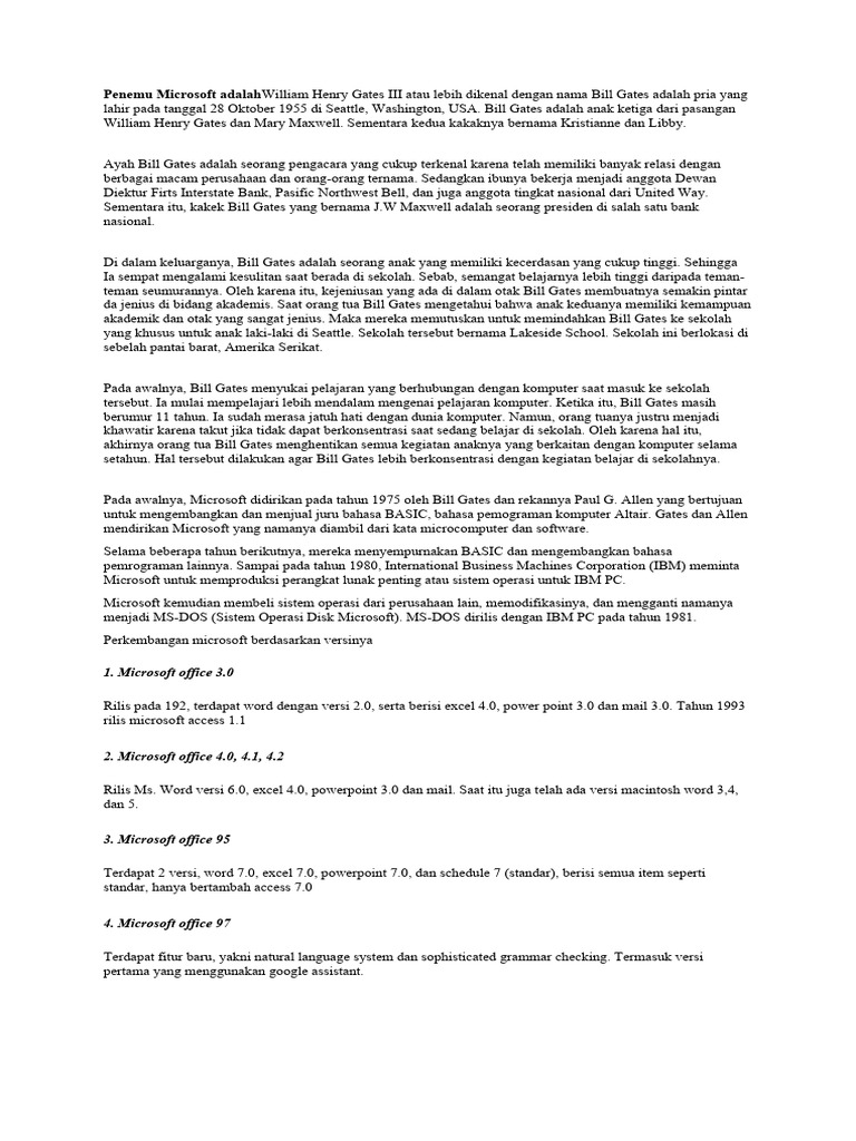 Microsoft Office Pdf